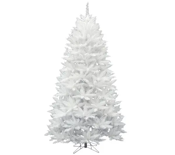 VICKERMAN 6.5' Sparkle White Spruce Artificial Hristmas Tree - One-color