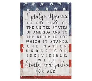 SINCERE SURROUNDINGS 16' Pledge Of Allegiance R Stic Pallet - One-color