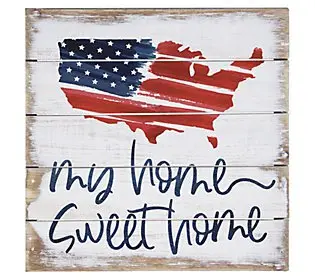 SINCERE SURROUNDINGS 8' Home Sweet Flag Pallet Petite - One-color