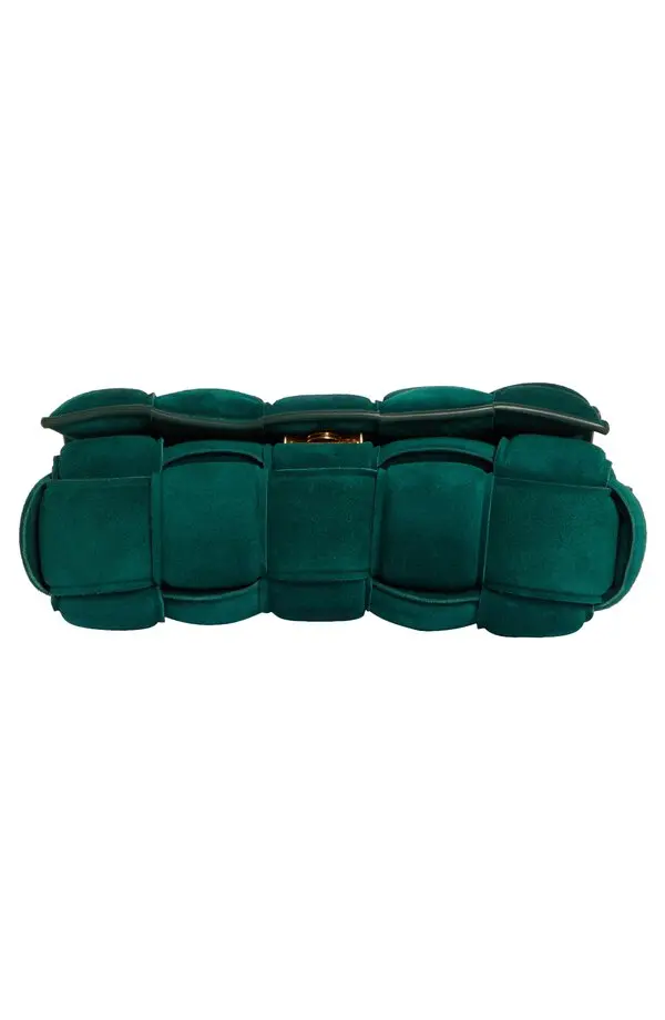 Bottega Veneta Chain Cassette Suede Crossbody Bag