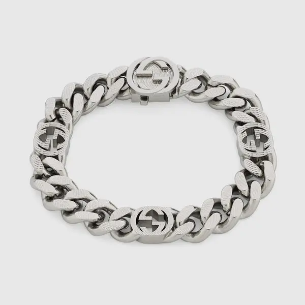 Gucci Interlocking G Chain Bracelet - Silver-toned Metal