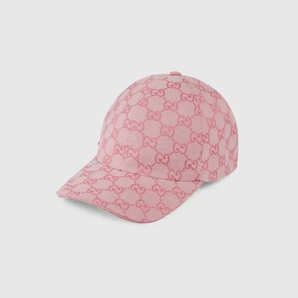 Gucci Gg Canvas Baseball Hat - Pink