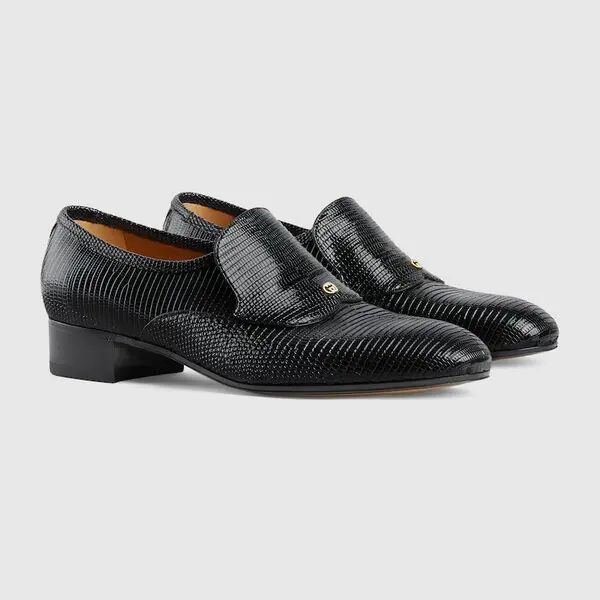 Gucci Lizard Loafer Precious - Black | Editorialist display picture 1
