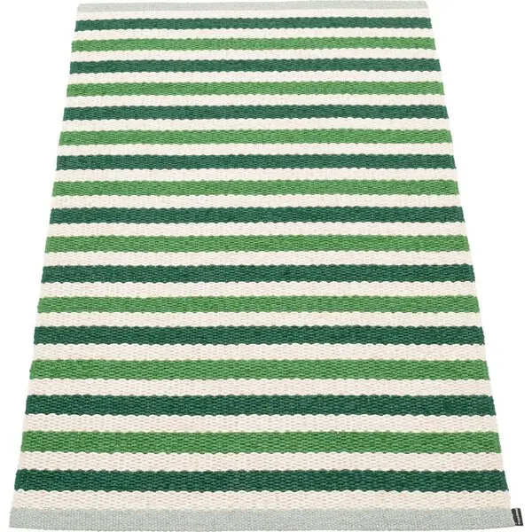 PAPPELINA Teo Stripe Woven Indoor/outdoor Rug - Green Tones