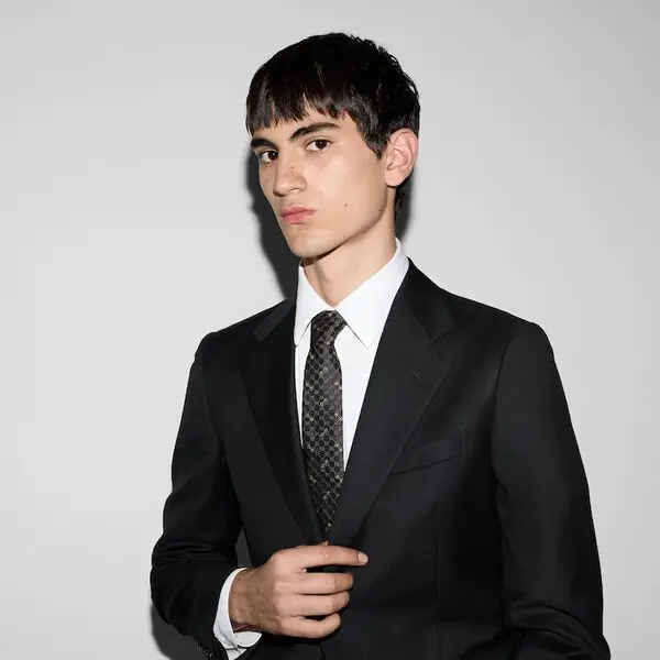 Gucci Gg Silk Jacquard Tie - Black | Editorialist