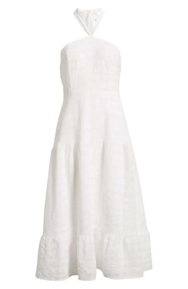 Sam Edelman Tiered Halter Midi Dress