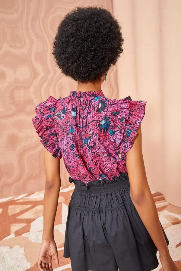 Ulla Johnson Fleur Top In Snapdragon - 60% Off | Editorialist