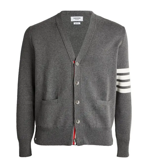 Thom Browne Cotton 4-bar Stripe Cardigan