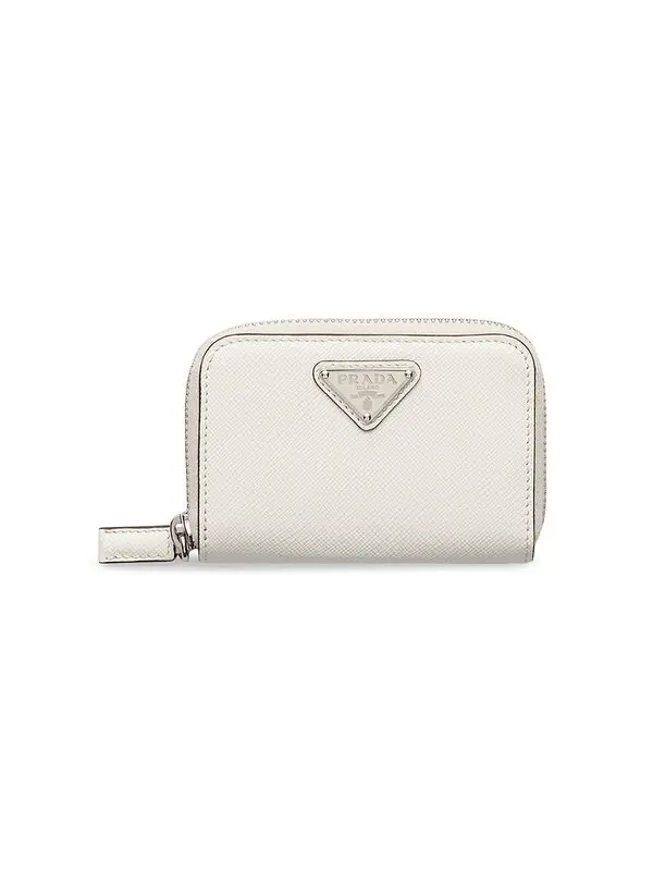 Prada Saffiano Coin Purse - White