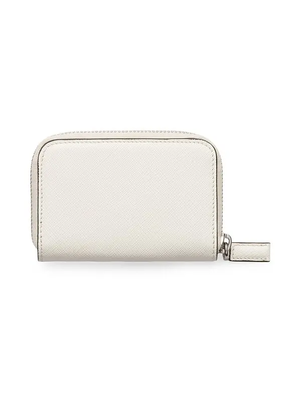 Prada Saffiano Coin Purse - White