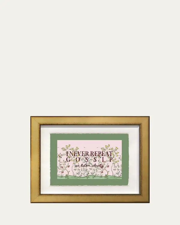 NICK MELE FINE ART Text K" Print Art Nick Mele - One-color