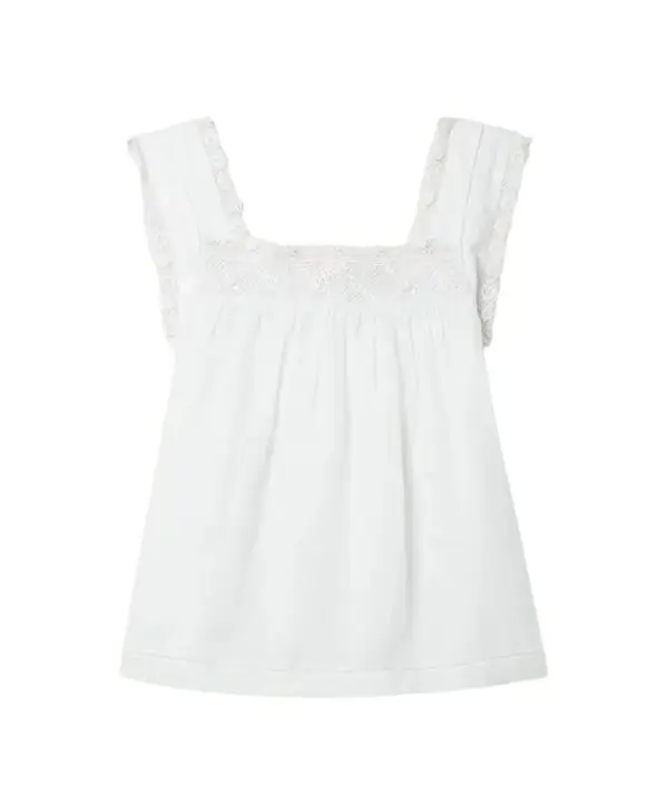 DÔEN - Aphra Crochet-Trimmed Top