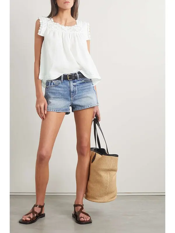 DÔEN - Aphra Crochet-Trimmed Top