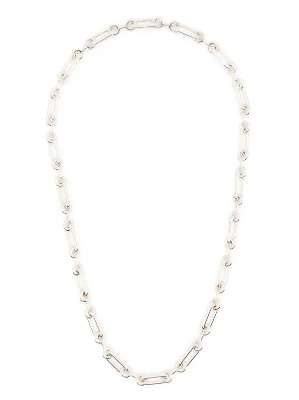 Charlotte Chesnais Petit Binary Chain-link Necklace - Silver