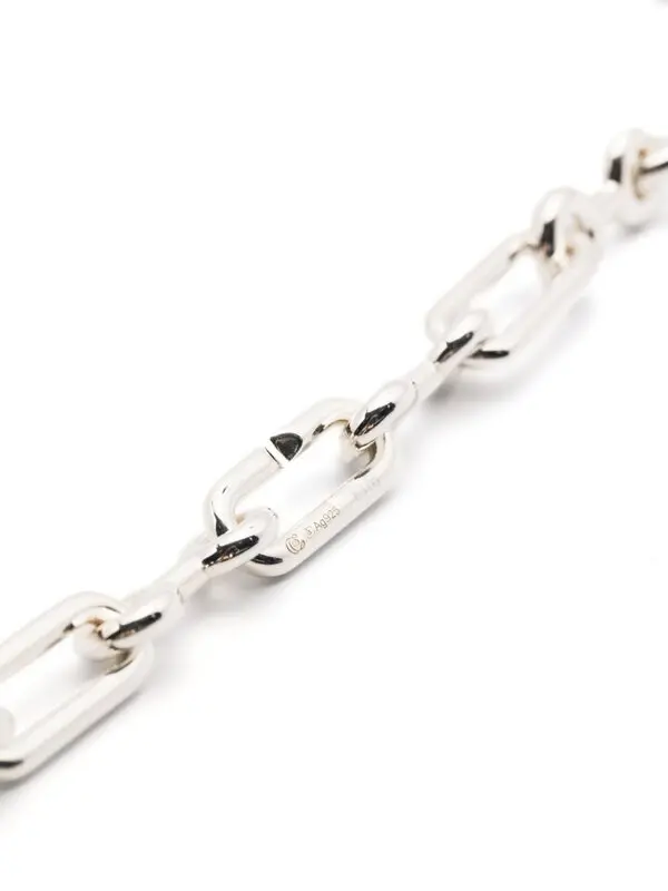 Charlotte Chesnais Petit Binary Chain-link Necklace - Silver