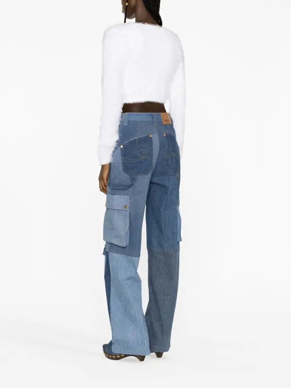 AMBUSH Knitted Cropped Jumper - White