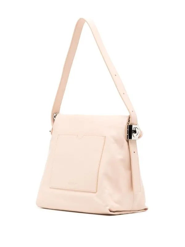 Off-White Leather Shoulder Bag - Orange
