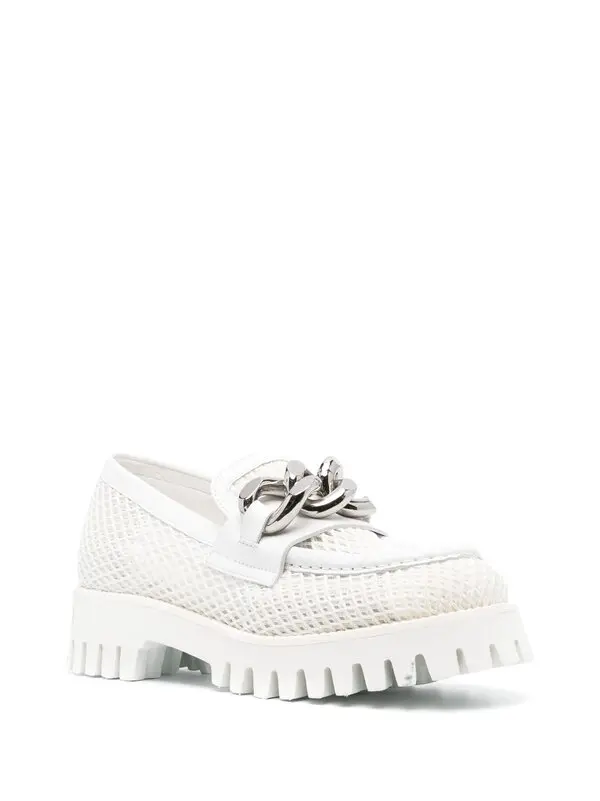 Casadei Tappeur Netweb Loafers
