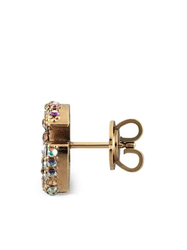 Gucci Double G Crystal-embellished Earrings