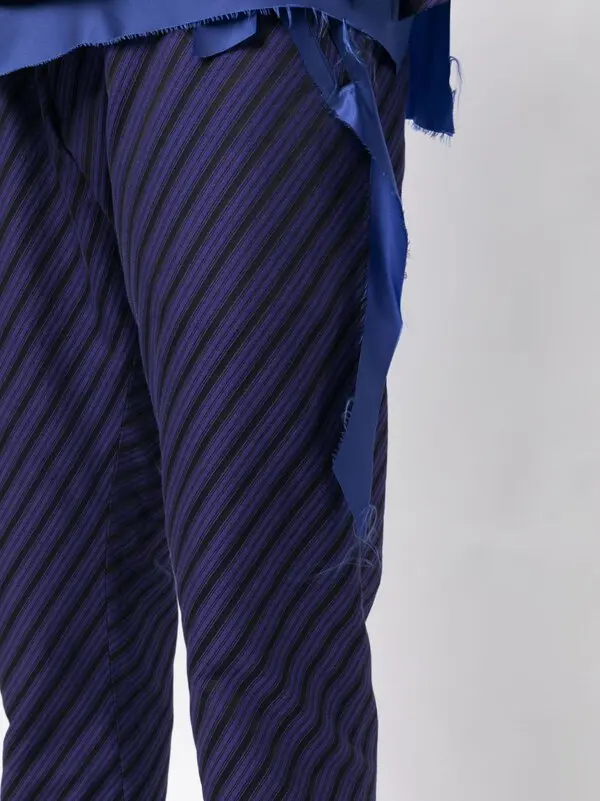 SULVAM Diagonal-striped Trousers