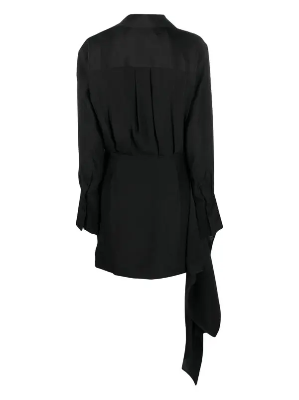 Gauge81 Gravia Draped Silk Mini Dress