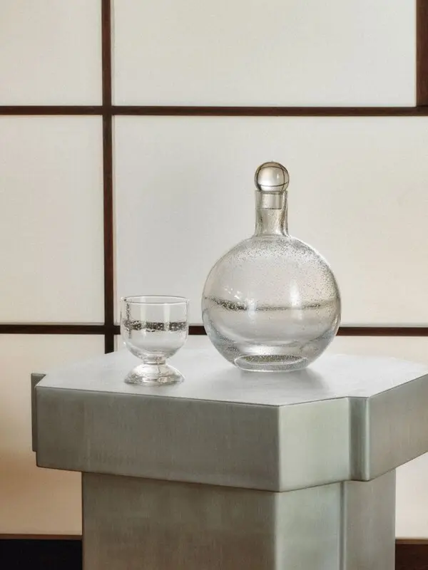 LOUISE ROE Bubble Glass Carafe
