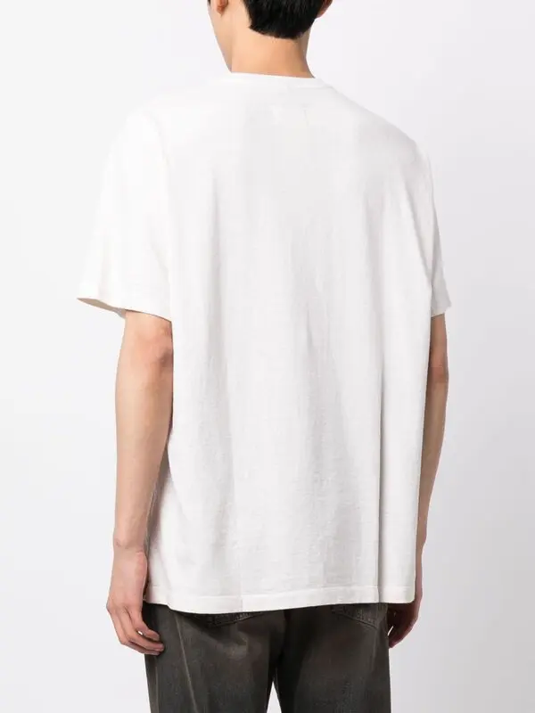 DOUBLET Logo-patch Cotton T-shirt - Neutrals