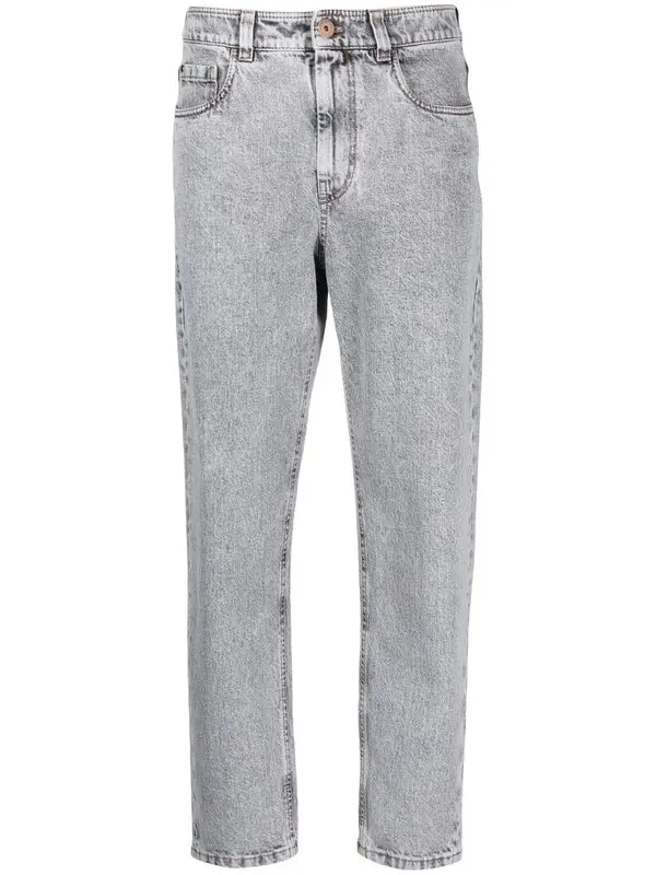 Brunello Cucinelli High-rise Tapered Jeans