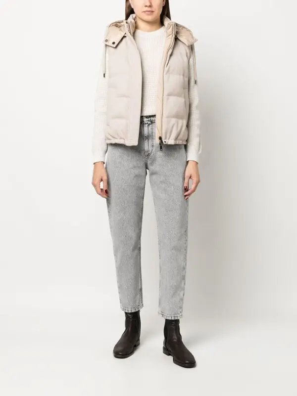 Brunello Cucinelli High-rise Tapered Jeans