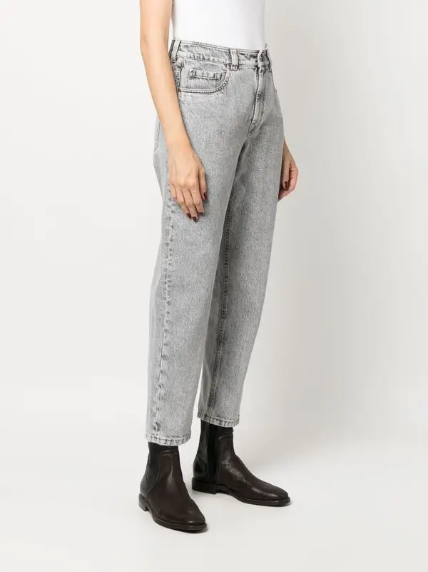 Brunello Cucinelli High-rise Tapered Jeans