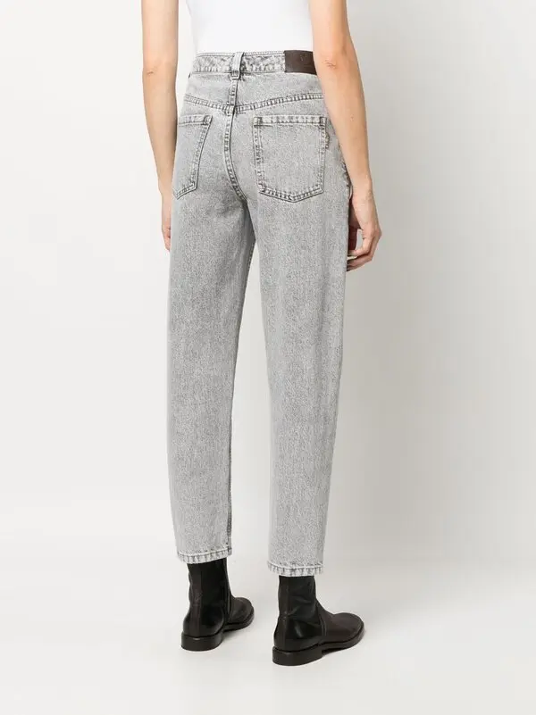 Brunello Cucinelli High-rise Tapered Jeans
