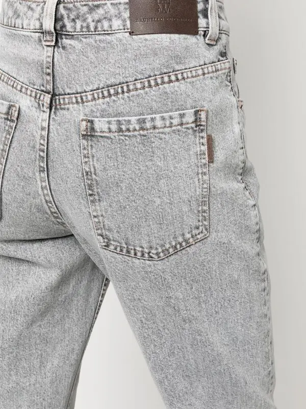 Brunello Cucinelli High-rise Tapered Jeans