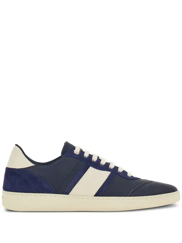 FERRAGAMO Logo-debossed Leather Sneakers