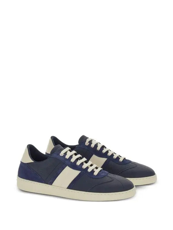 FERRAGAMO Logo-debossed Leather Sneakers