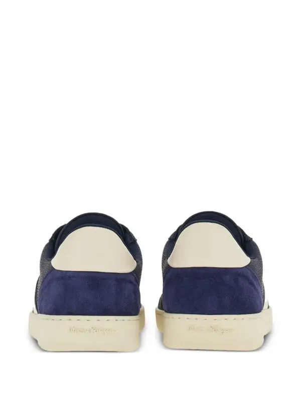 FERRAGAMO Logo-debossed Leather Sneakers