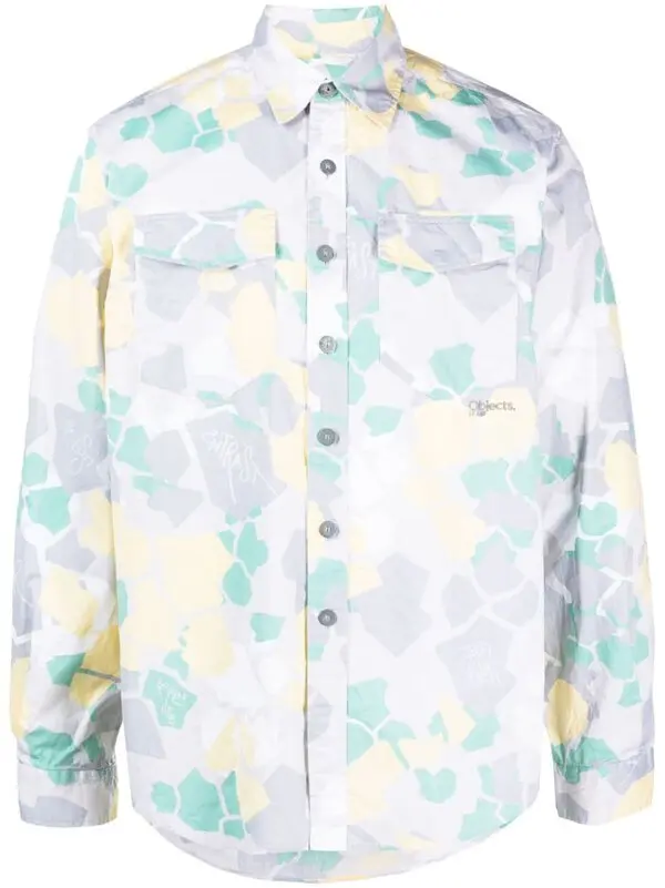 OBJECTS IV LIFE Graphic-print Long-sleeved Shirt