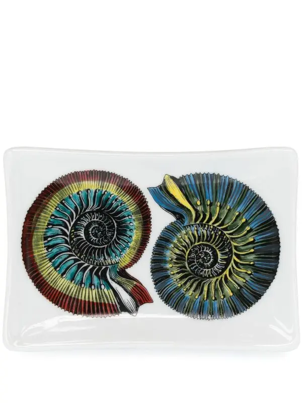 FORNASETTI Giro Di Conchiglie Porcelain Ashtray - White