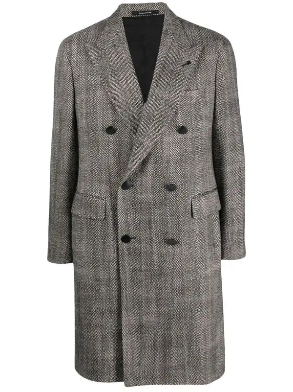 Tagliatore Double-breasted Coat - Black