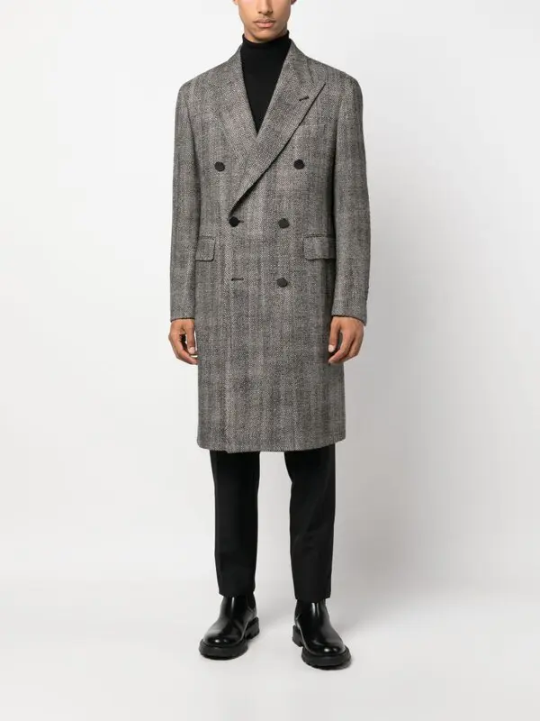 Tagliatore Double-breasted Coat - Black