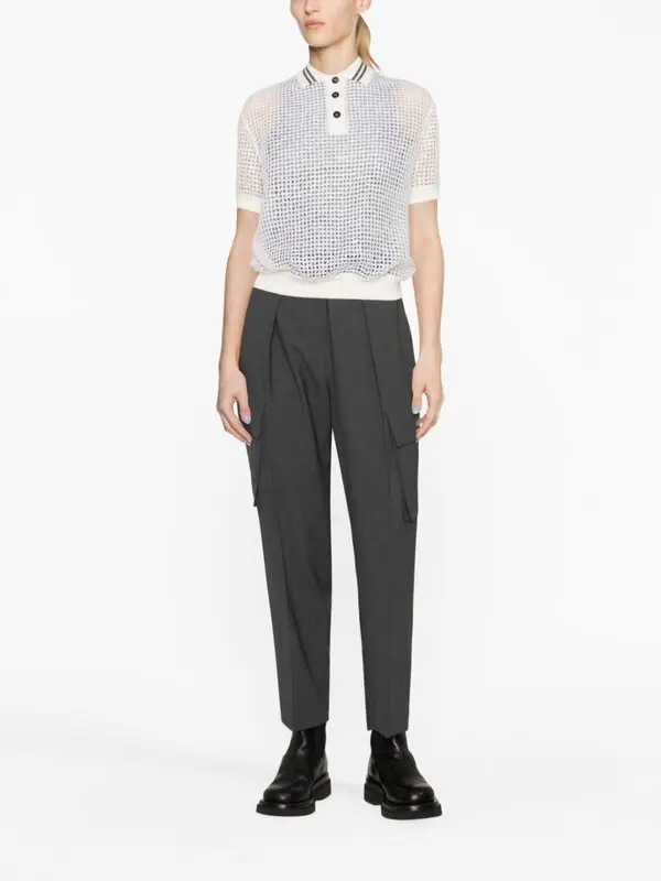 Brunello Cucinelli Polo-collar Knitted Top