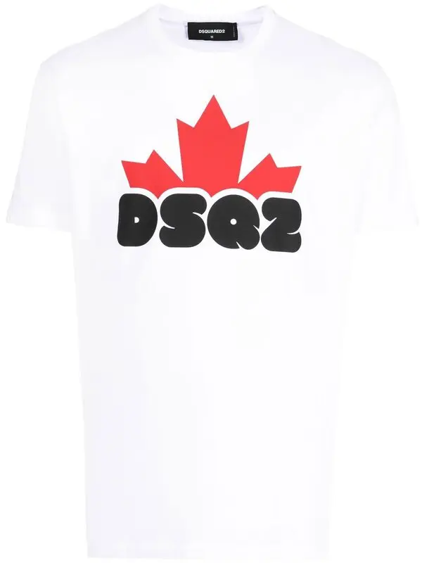 Dsquared2 Dsq2-print Short-sleeve T-shirt - White