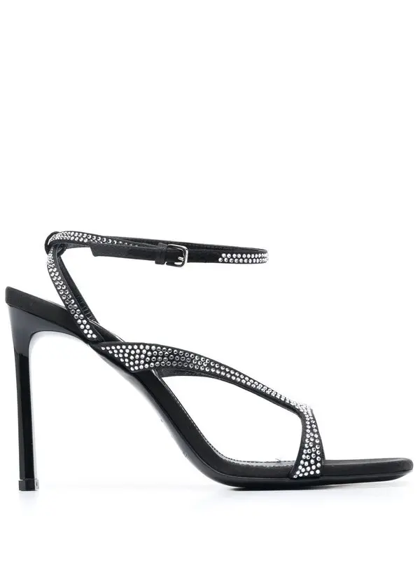 SERGIO ROSSI Sr Aracne 100mm Crystal-embellished Sandals