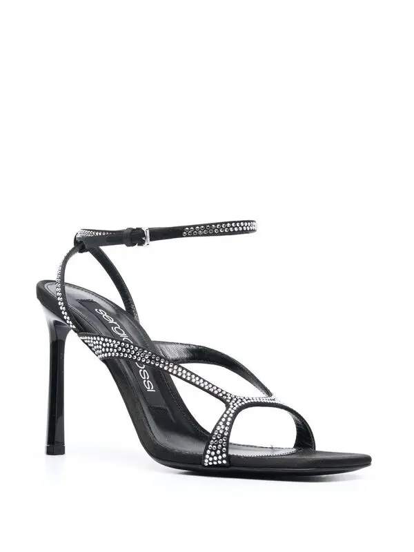 SERGIO ROSSI Sr Aracne 100mm Crystal-embellished Sandals