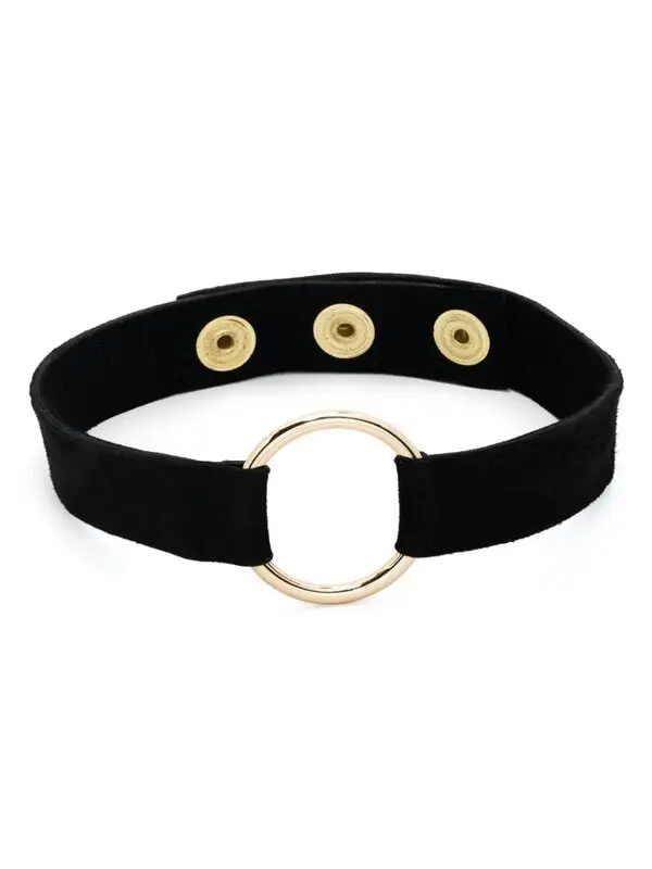 MANOKHI Marla Suede Choker - Black
