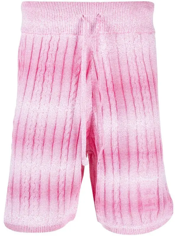 Gcds Knitted Degradé Bermuda Shorts