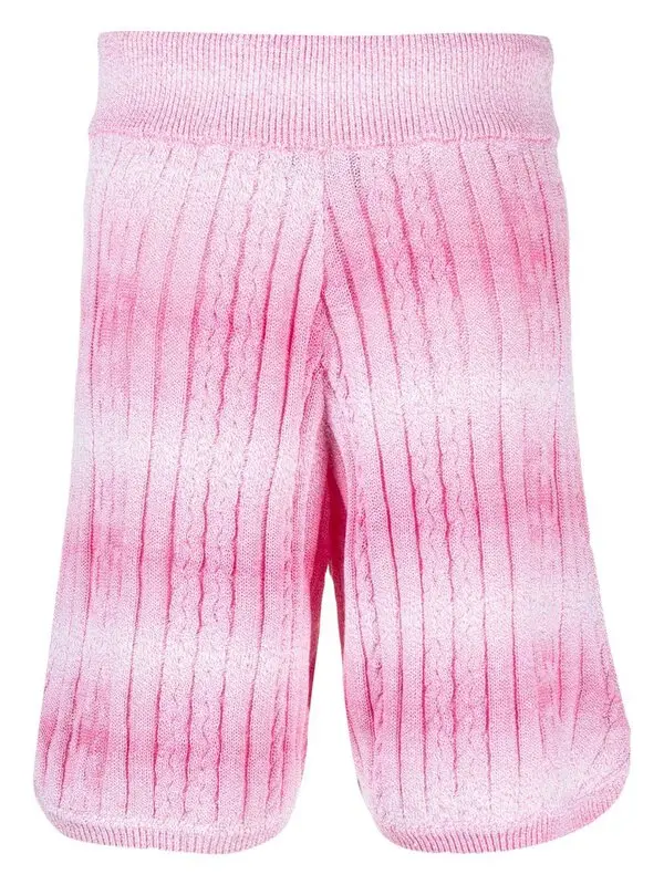 Gcds Knitted Degradé Bermuda Shorts