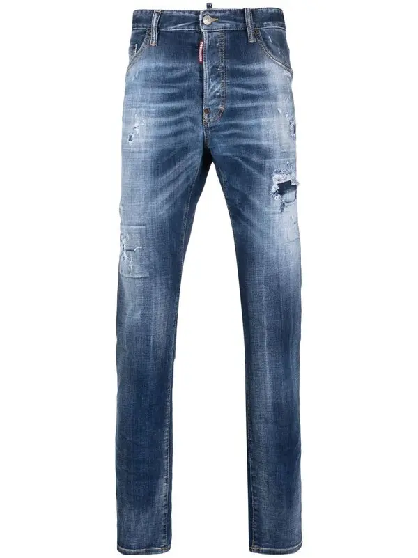 Dsquared2 Slim-fit Distressed-finish Jeans