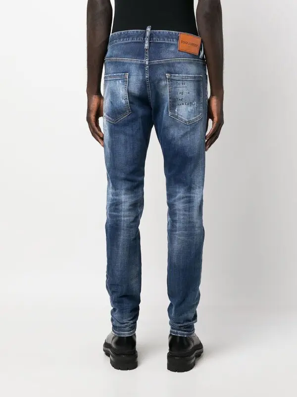 Dsquared2 Slim-fit Distressed-finish Jeans