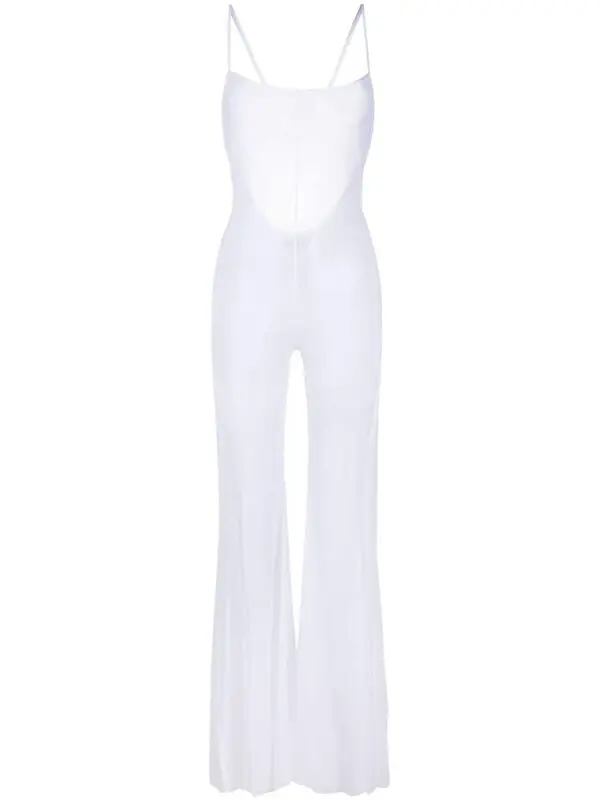 Gcds Wide-leg Jumpsuit - White