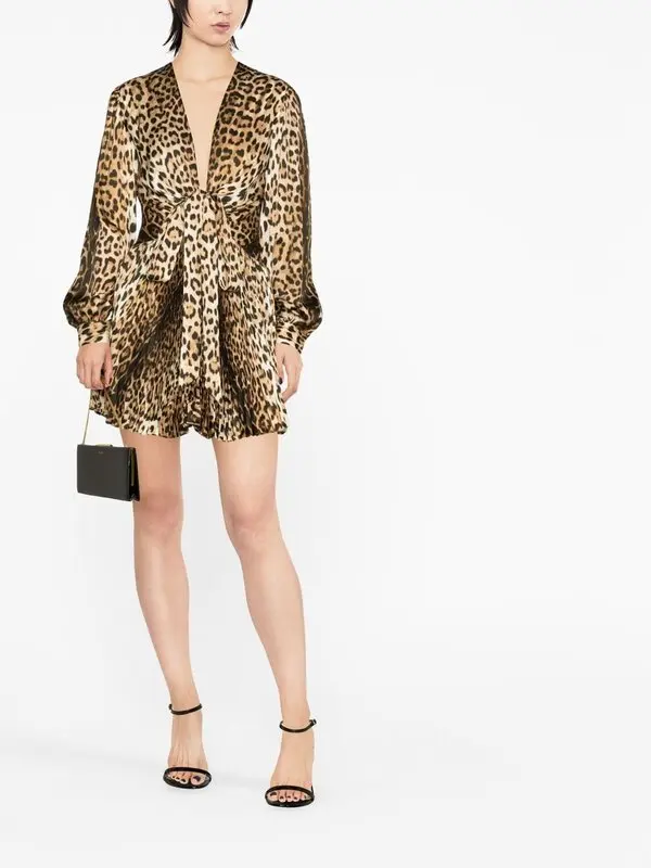 Roberto Cavalli Leopard-print Mini Dress